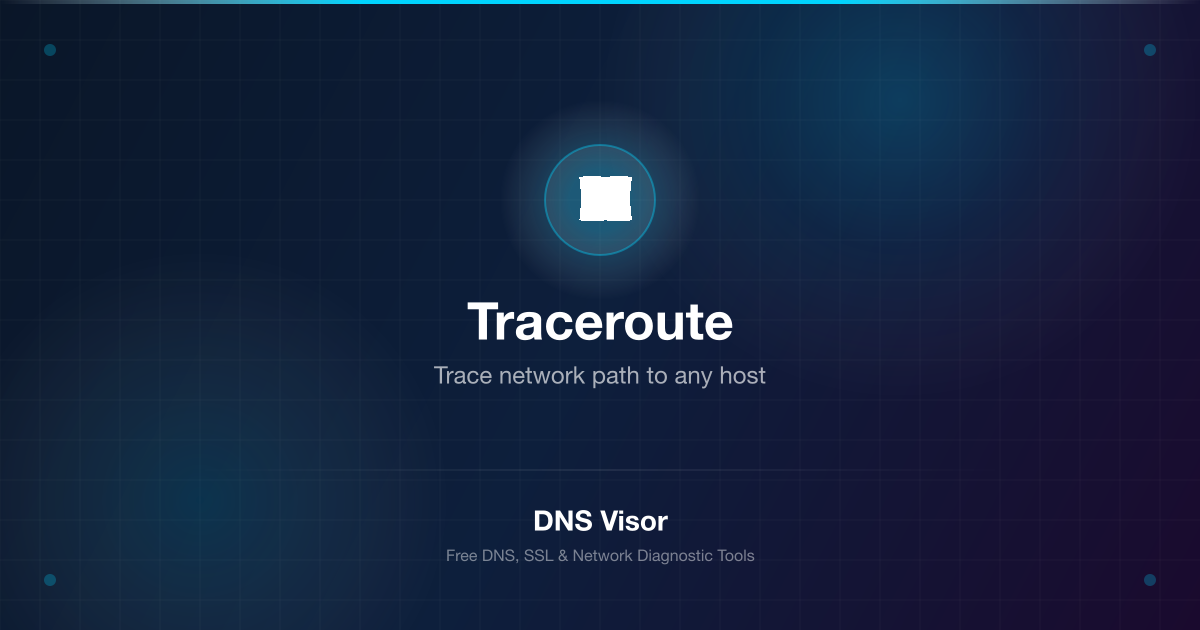 Online Traceroute - Trace Network Path | DNS Visor
